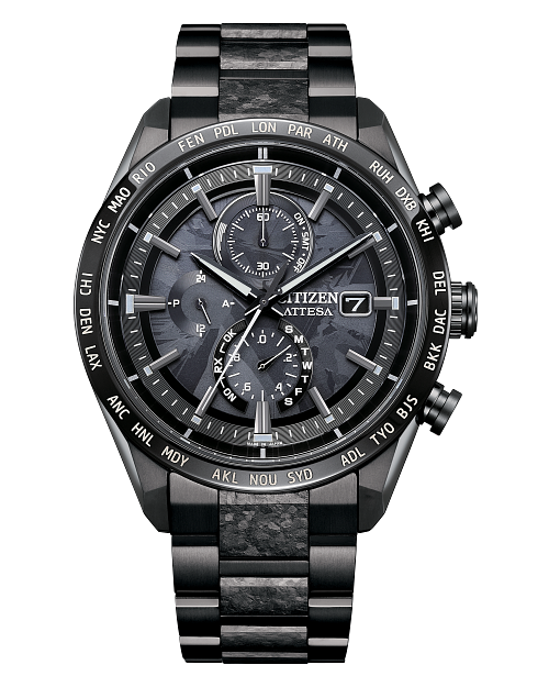 ATTESA HAKUTO-R Black Dial Super Titanium Bracelet AT8287 ATTESA HAKUTO-R Black Dial Super Titanium Bracelet AT8287